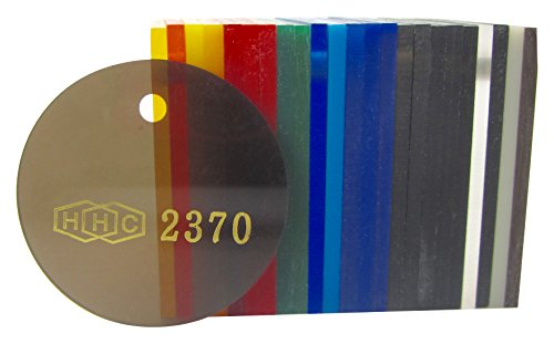 Falken Design falkenacrylic_2370_118_6x6 Acrylic Sheet, Plastic/Plexiglas/Lucite, 6" x 6-1/8", Brown