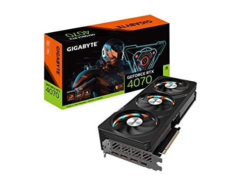 Gigabyte GeForce RTX 4070 Gaming OC 12G Graphics Card, 3X WINDFORCE Fans, 12GB 192-bit GDDR6X, GV-N4070GAMING OC-12GD Video Card
