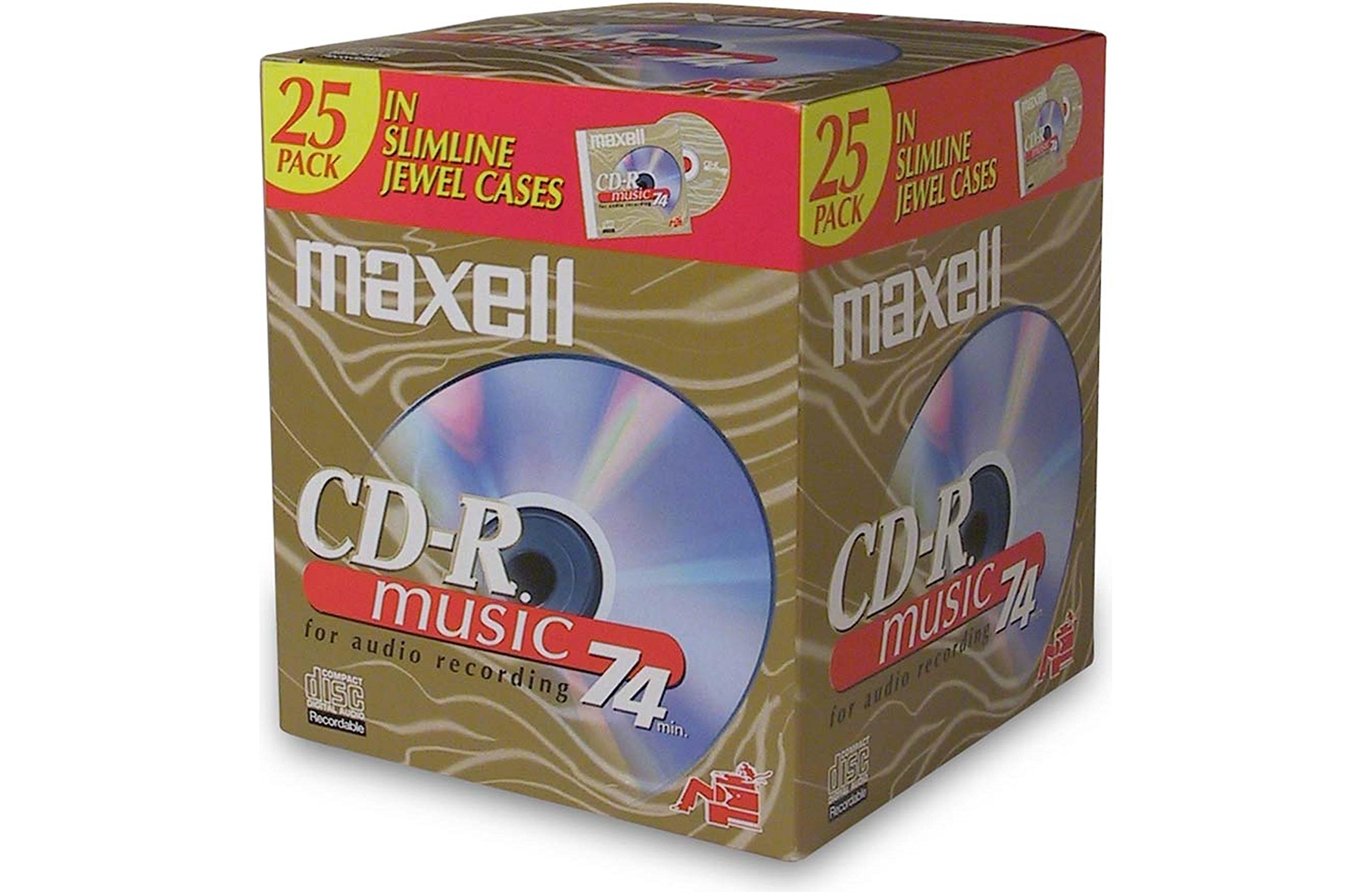 Maxell 625133 700MB 32x Recordable CD-R Music (10 Pack)