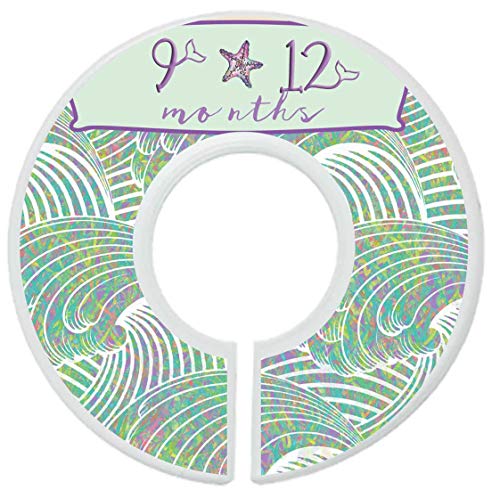 Mumsy Goose Nursery Closet Dividers Closet Organizers Baby Girl Clothes Dividers Mermaid