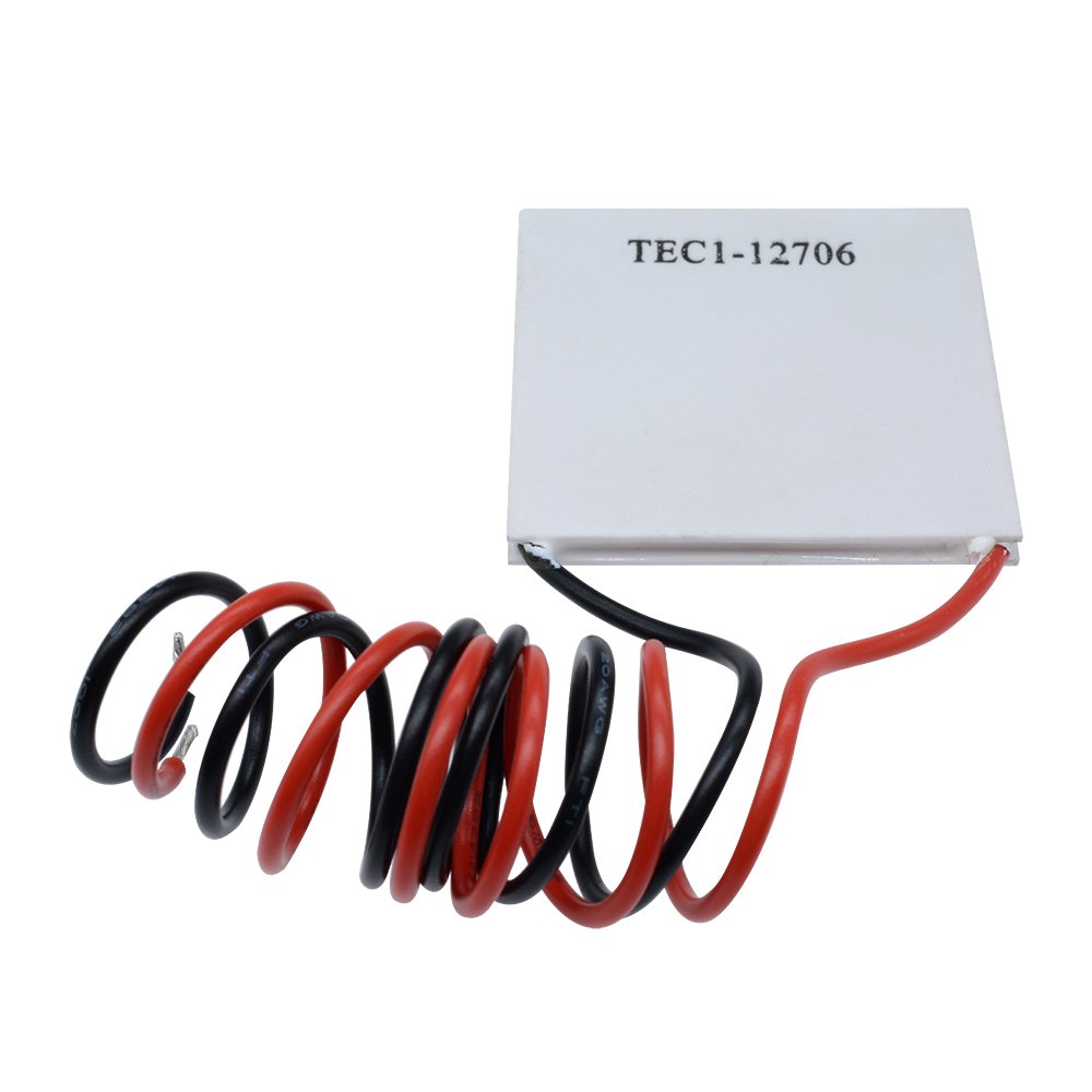 Peltier Module TEC1-12706,Aideepen 12V 6A 60W Heatsink Thermoelectric Cooler Cooling Peltier Plate Module Peltier Cooler 40x40MM 5PCS Compatible with Peltier Fan/Cold Plate