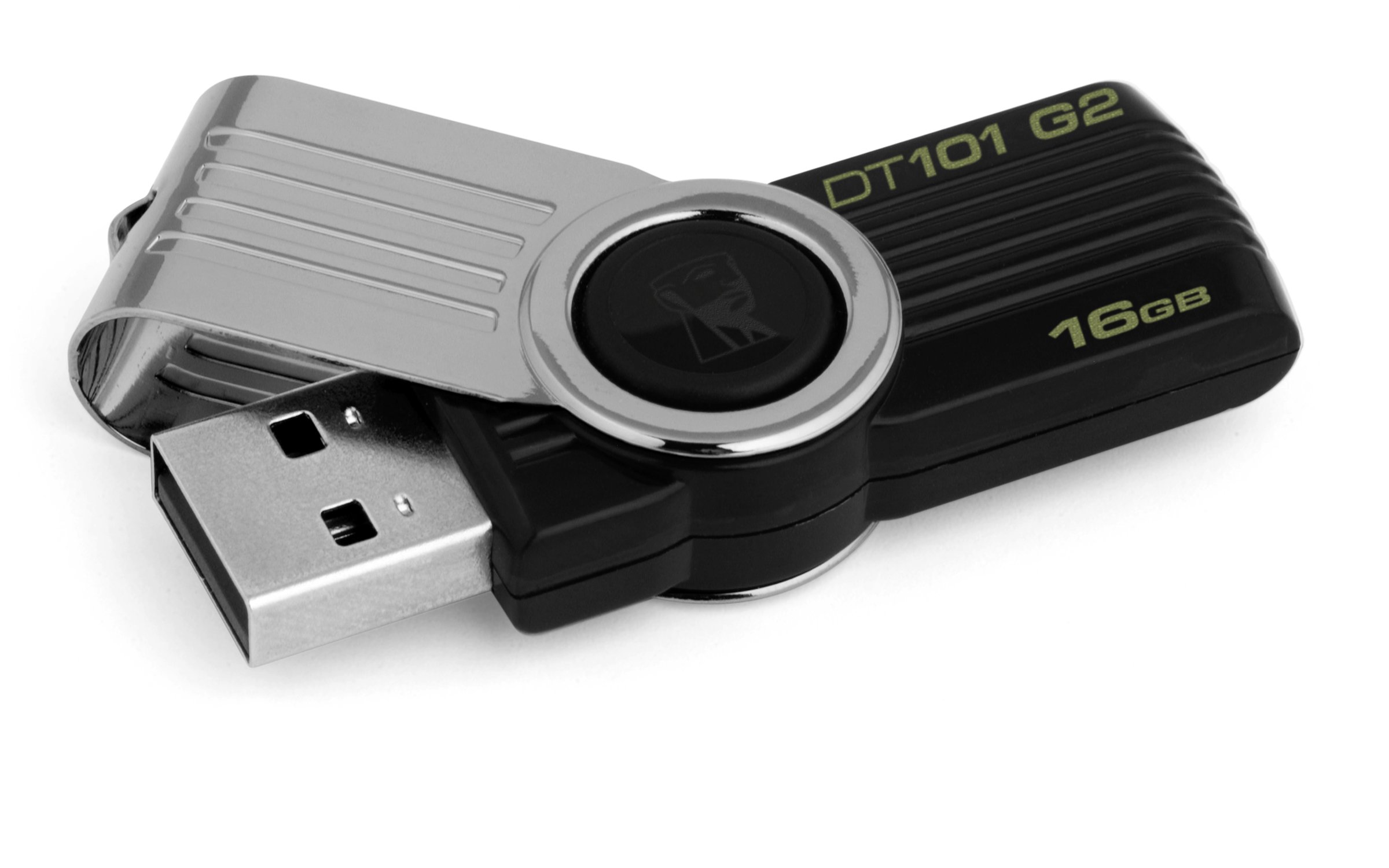 Kingston Digital 16GB DataTraveler 101 G2 USB 2.0 Drive - Black (DT101G2/16GBZ)