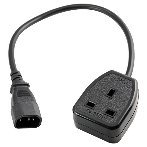 PDU/UPS Power Extension Cable,Quality UPS Power Cable IEC320 C14 Male Plug to UK 13A Female Socket BS1363