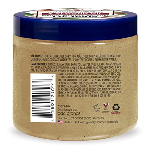 Dr Teal's Shea Sugar Body Scrub, Shea Butter with Almond Oil & Essential Oils, 19 oz (Pack of 3) (Packaging May Vary)