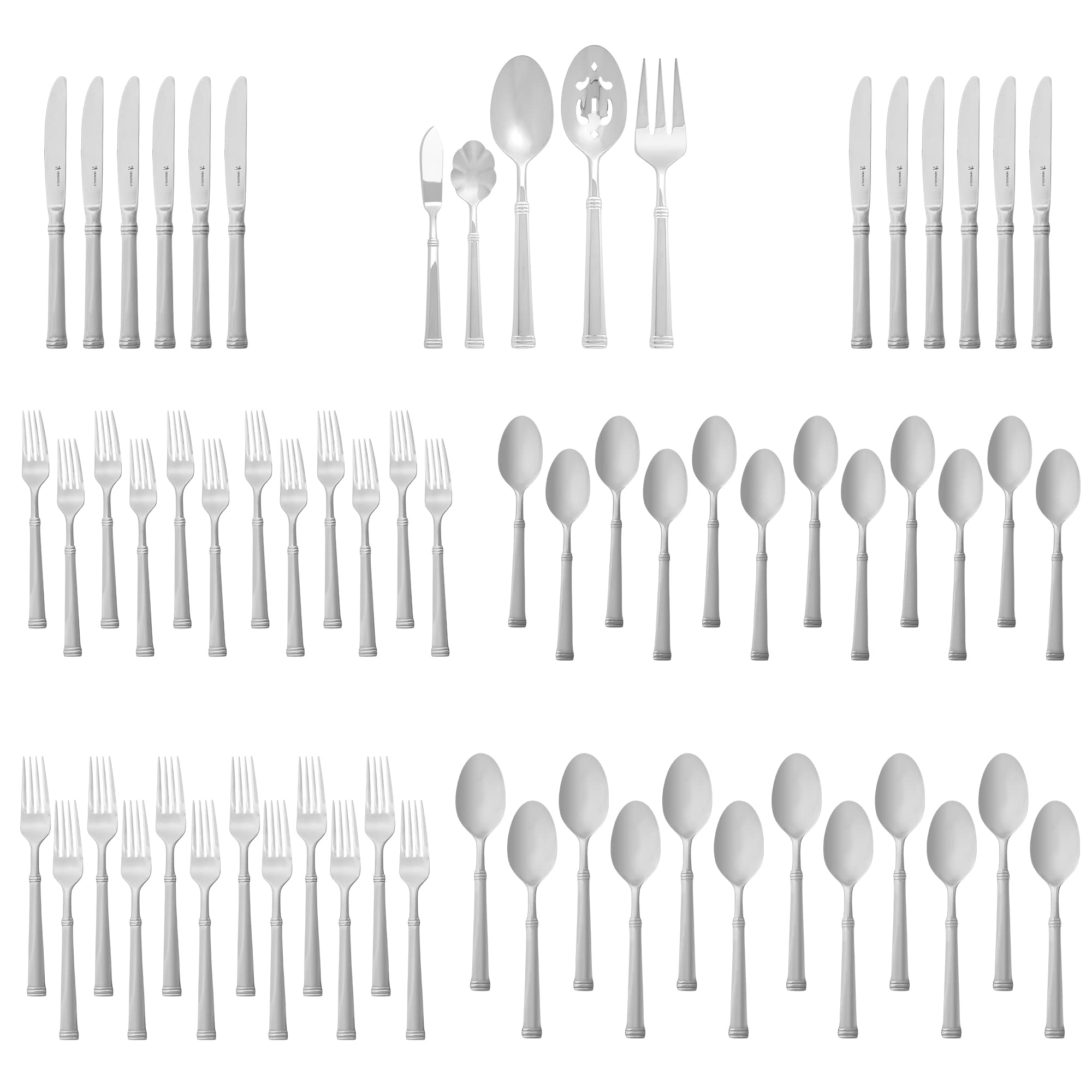 HENCKELS Plaza Flatware Set, 65-pc, Stainless Steel
