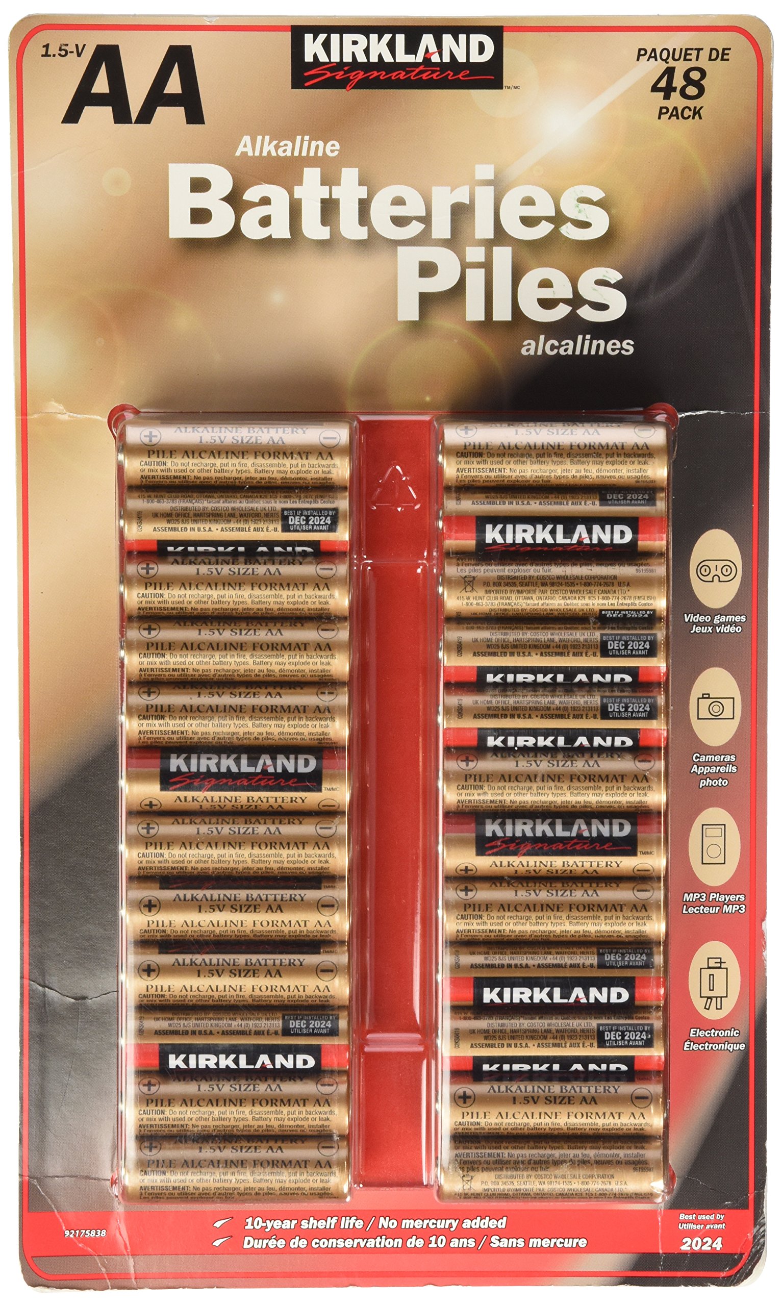 KIRKLAND Signature AA Bateries Pack