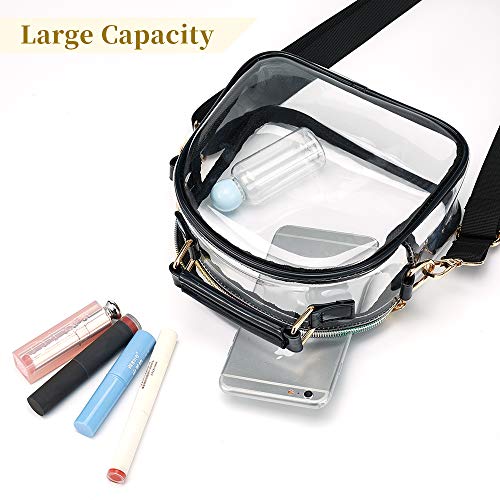 COROMAY Clear Purse for Women, Clear Bag Stadium Approved, Clear Purse Handbag