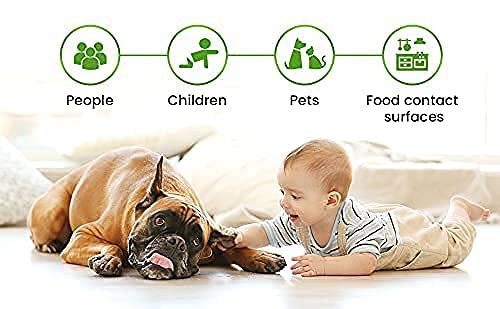 Hard Surface Liquid Floor Cleaner Solution Mist & Mop Ready-To-Use for Marble, Stone, Granite, Tile, Vinyl, Laminate, Linoleum - Multi-use - Safe, Gentle, & Natural - Removes Dirt, Stains, & Odors - Lemongrass Scent, 1 Gallon (128 oz.)