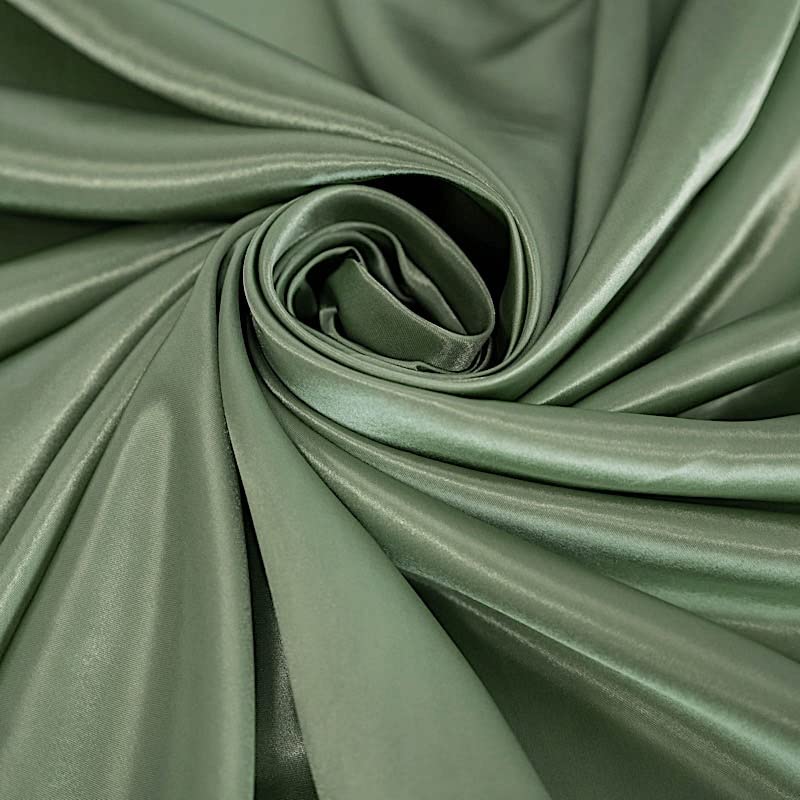 BalsaCircle Tablecloths 90x156 inch Sage Green Satin Rectangle Tablecloth Table Cover Linens for Wedding Table Cloth Party Reception Events Kitchen Dining, 90' x 156'