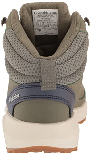 Columbia Women's Trailstorm Peak Mid Hiking Shoe, Stone Green/Nocturnal, 9.5