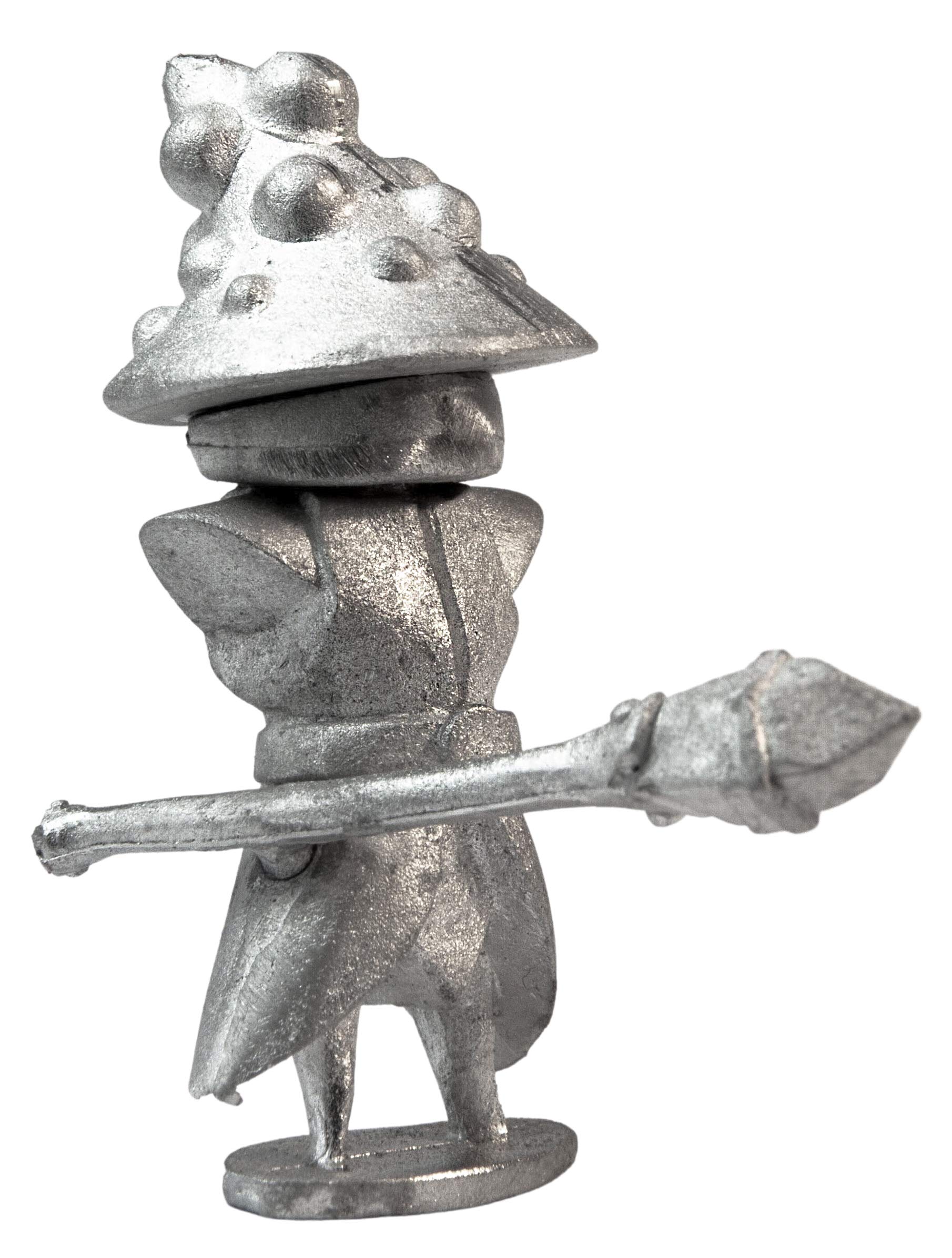 Stonehaven Miniatures Mushroom Mage with Crystal Staff Miniature Figure, 39mm - 100% Pewter Metal - for 28mm Scale Table Top War Games - Designed & Made in USA
