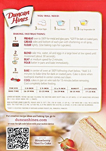 Duncan Hines Signature Cake Mix, French Vanilla, 16.5 Ounce