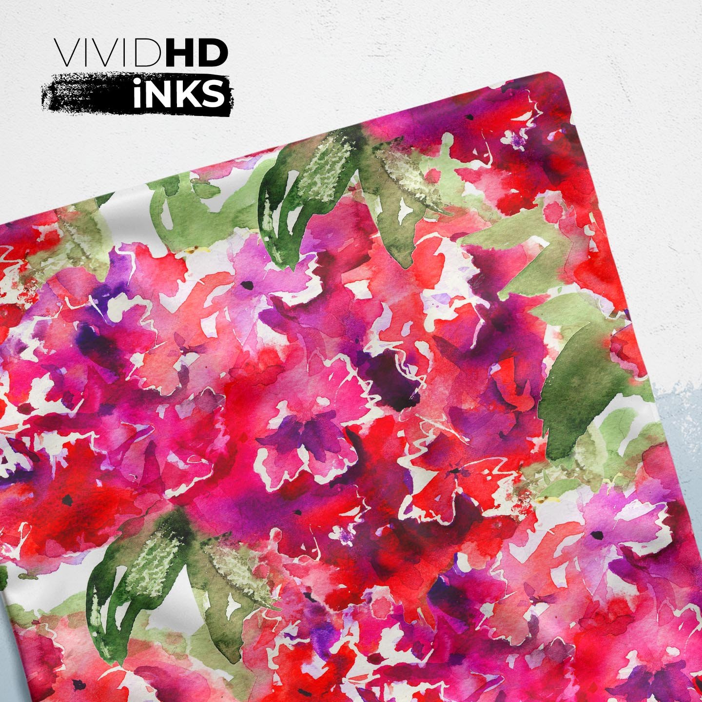 iiRov Summer Design Ink-Fuzed Decorative Throw Pillow - Tropical Hydrangea Flowers
