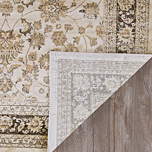 Couristan Zahara Farahan Amulet Area Rug, 2' x 3'7", Oatmeal-Black