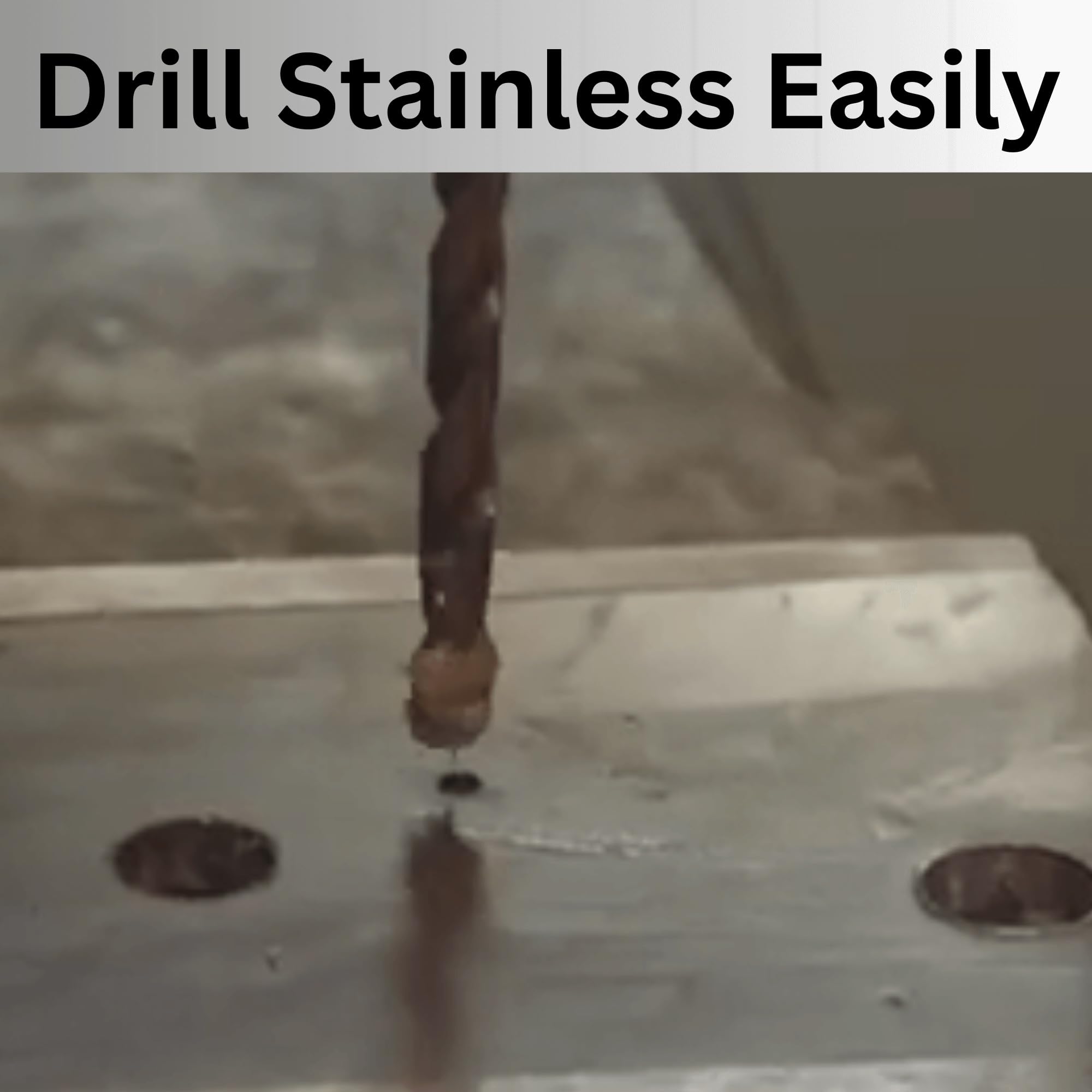TTP HARD drills 1/8 Drill bit - Cobalt Hardened bits for Drilling Hard Steel & Stainless, Heavy Duty Universal Drills for Cutting Tough Metal, Professional jobber Industrial 135 Degree Point