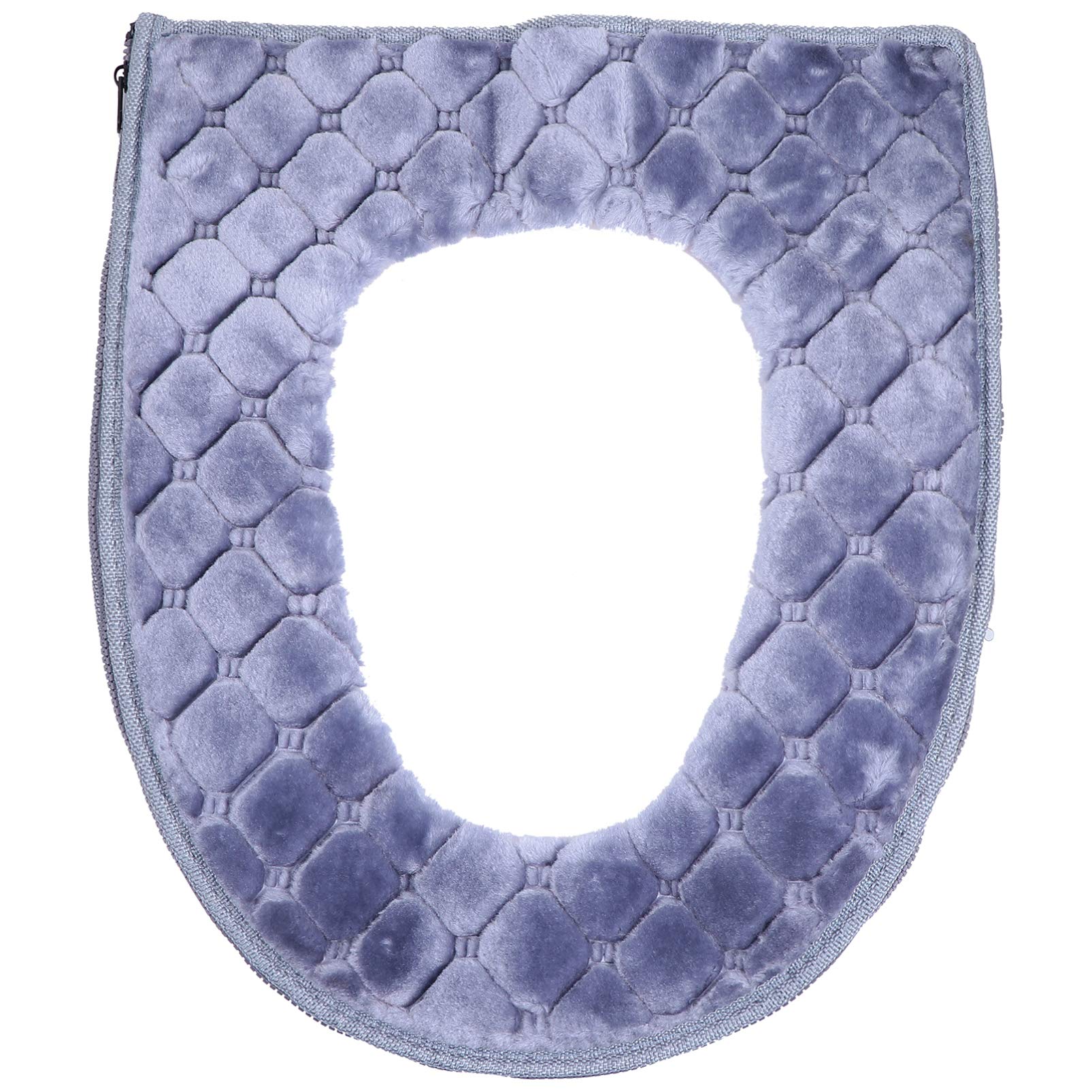 FAVOMOTO Bathroom Seat Toilet Liners Plush Toilet Seat Thickened Cover Plush Bath Cushion Seat Cover Toilet Warmer Padded Family Cushion
