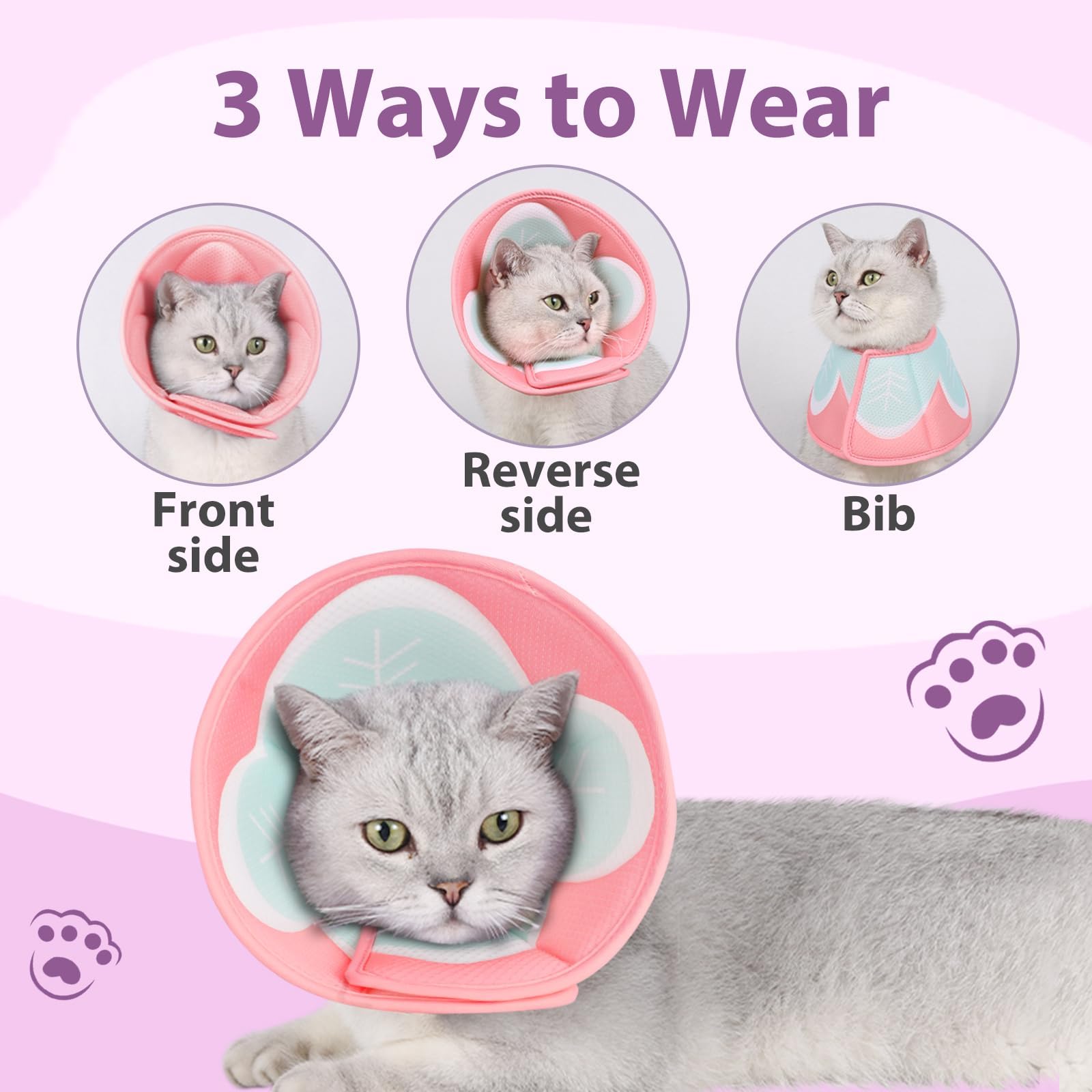 Cat Cone, Cat Cone Collar Soft to Stop Licking and Scratching, Elizabeth Collars for Cats Kittens