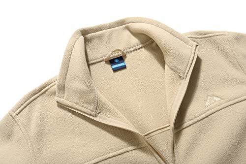 GIMECEN Men's Lightweight Full Zip Soft Polar Fleece Jacket Outdoor Recreation Coat With Zipper Pockets