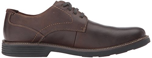 Dockers Mens Parkway Leather Dress Casual Oxford Shoe with Stain Defender, Dark Brown, 11 W