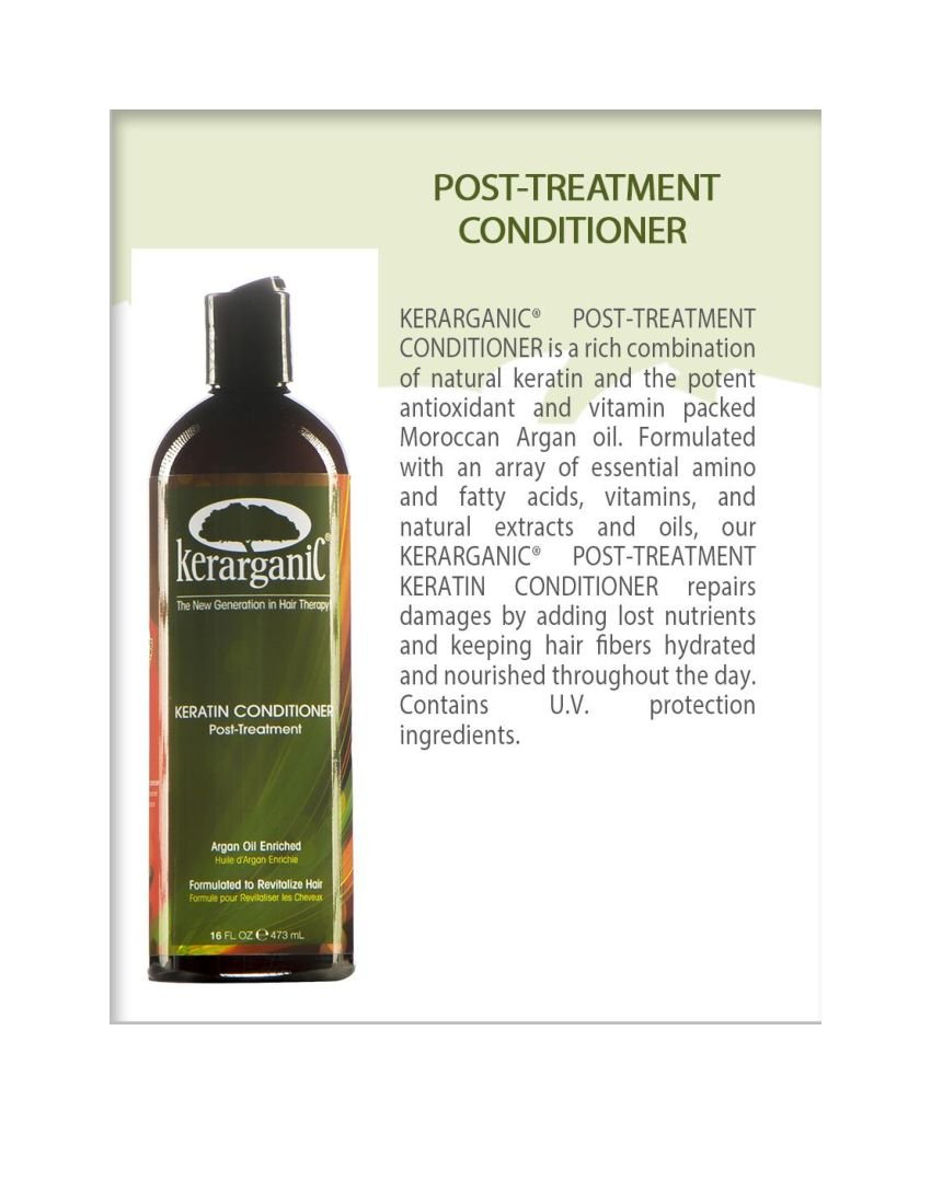 ORGANIC KERATIN TREATMENT - POST-TREATMENT CONDITIONER - 32oz