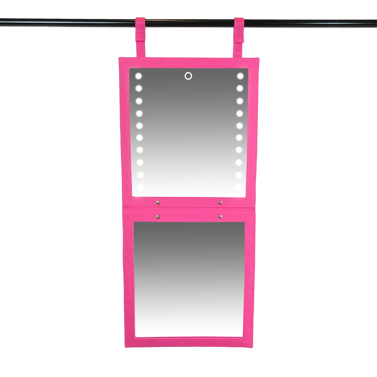 Backstage Rechargeable LED Folding Mirror - Turquoise