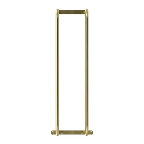 Danpoo Towel Racks for Bathroom Wall Mounted, Towel Storage Organizer, Stainless Steel Bath Towels Holder for Rolled Towels, with 2 Hooks, Brushed Gold