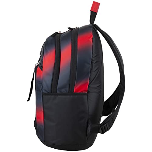 FUEL Backpack with Lunch Box Combo β 18β Two Compartment Water Resistant Durable Adjustable Straps with Side Water Bottle Pockets 2 in 1 Set - Red and Black