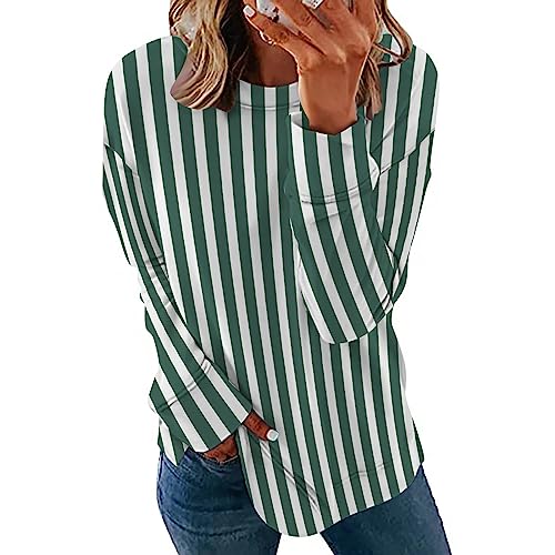 Comigeewa Fall Winter Zip Up Hoodies for Women,Sudaderas para salir para mujer, camisas regulares de cuello redondo de Color sólido informal, jersey de manga larga,B2*Green,XX-Large