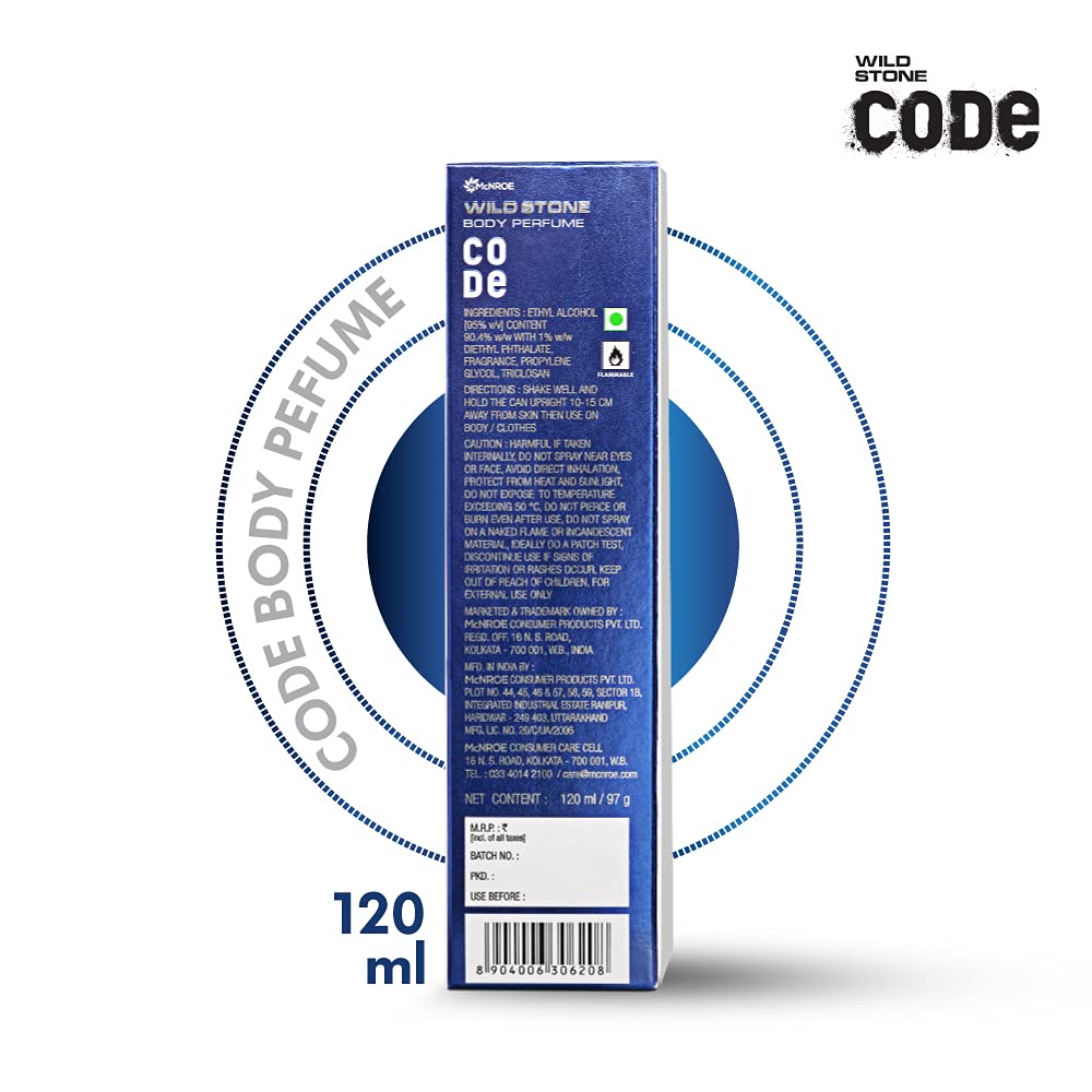 Wild Stone-CODE- Titanium Perfume Body Spray for Boys and Men 120ml - Buy Original Only at E-Retail Deals