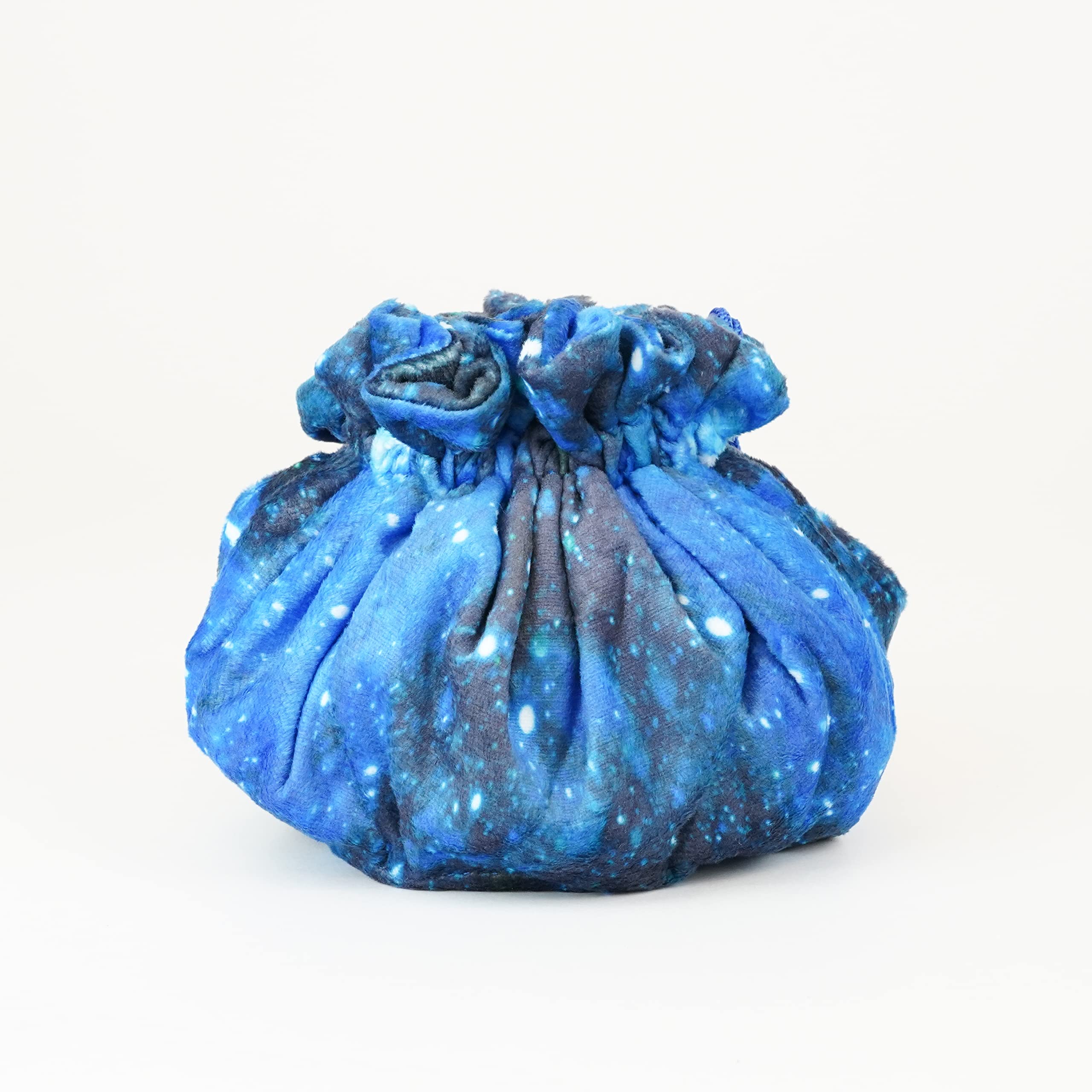 FanRoll Velvet Compartment Dice Bag with Pockets: Galaxy, Role Playing Game Dice Accessories for Dungeons and Dragons