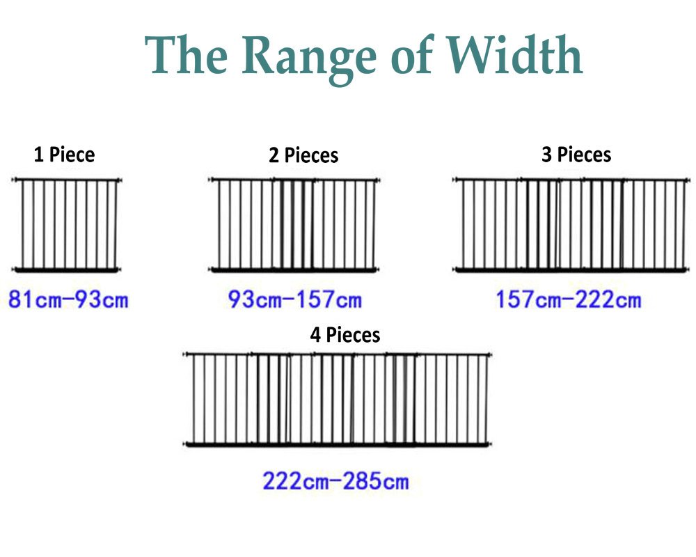 Window Guards for Children, Adjustable Wide Child Safety Window Guard Prevents Accidental Falls, Home Security Childproof Interior Bar Guard for Windows Wide 36.22" - 61.41"(2 Panels)