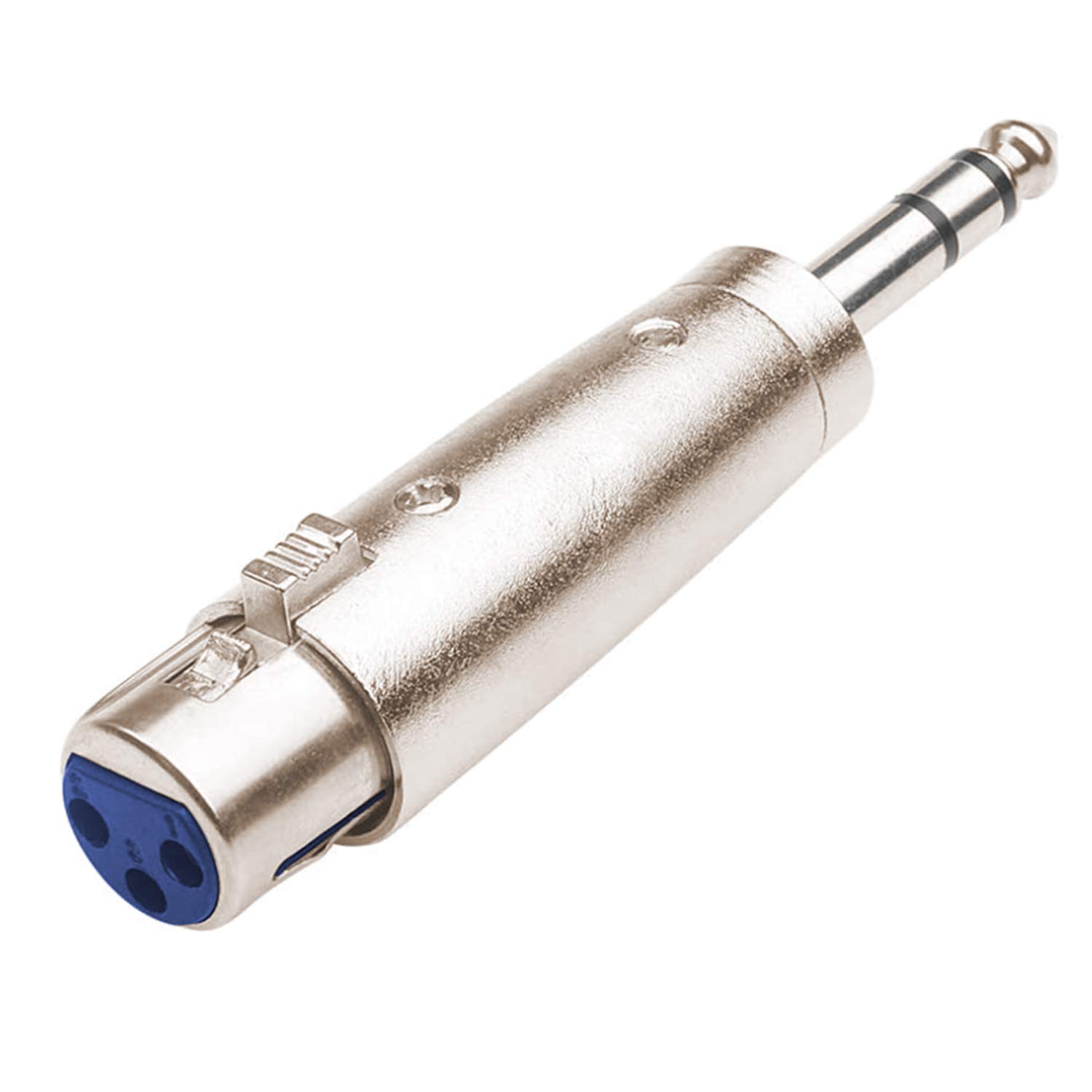 AYECEHI XLR Female to 1/4 TRS Male Stereo Adapter, 2 Pack, Metal Shielded, Positive Locking