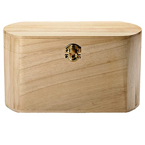 Darice Wood Box with Hinged Lid 14.6 x 24.6 x 13.6mm