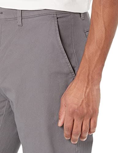 Amazon Essentials Men's Straight-Fit Casual Stretch Chino Pant, Dark Grey, 35W x 32L