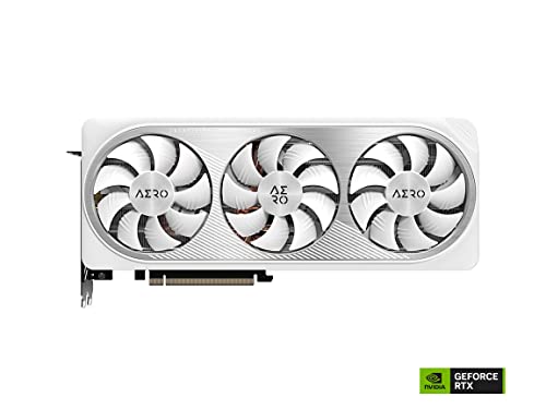 Gigabyte GeForce RTX 4070 AERO OC 12G Graphics Card, 3X WINDFORCE Fans, 12GB 192-bit GDDR6X, GV-N4070AERO OC-12GD Video Card