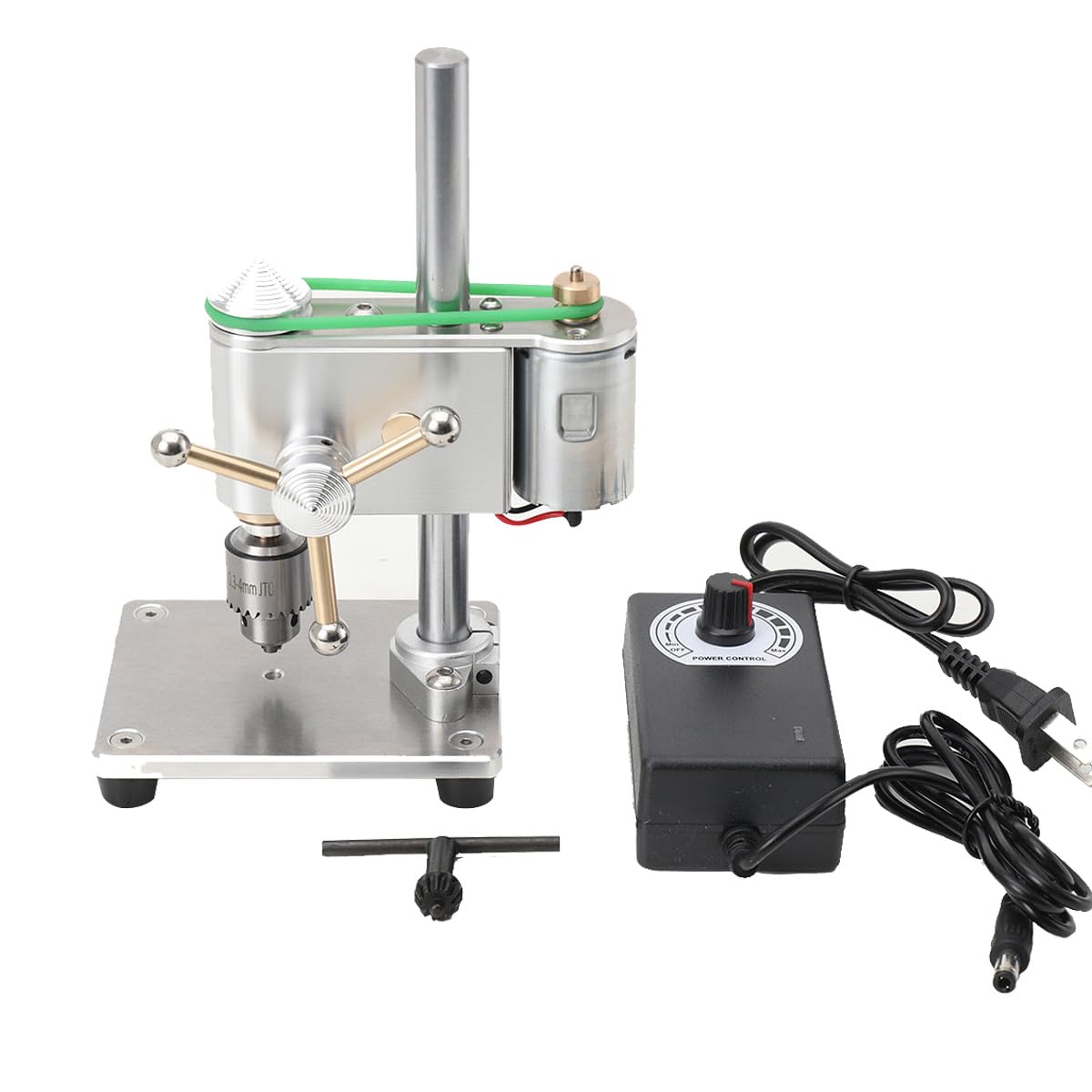 COYWEH Mini Bench Drill Micro Bench Drill Mini Drilling Machine for DIY Furniture With Speed Adjustable Power Adapter (0.3-4MM)