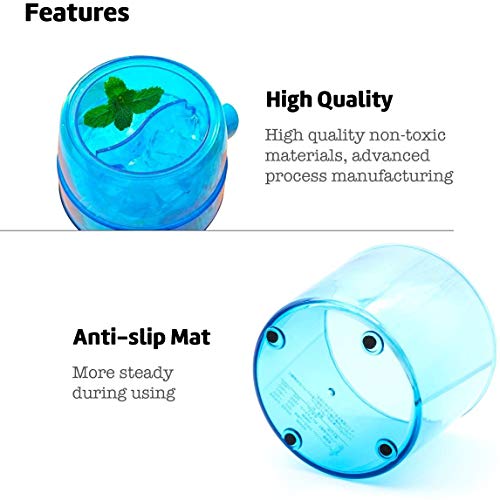 Portable Hand Crank Ice,Ice Chopper Mini Portable Ice Machine Domestic Ice Crusher for Children