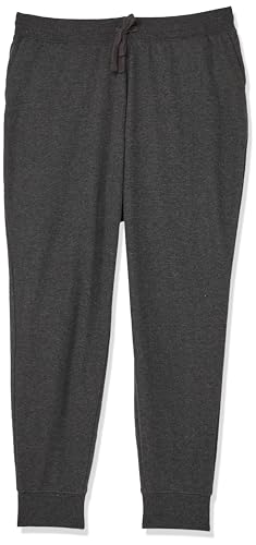 Amazon Essentials Women's Fleece Jogger Sweatpant (Available in Plus Size), Charcoal Heather, 5X