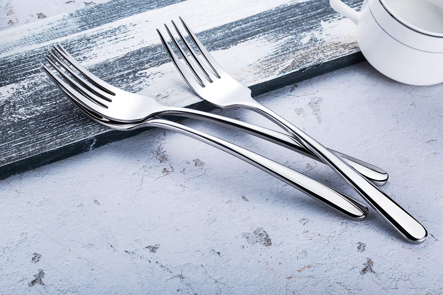 Csinos Dinner Forks Set,304 Stainless Steel Forks Table Flatware for Steak, Salad, Pasta, Set of 6