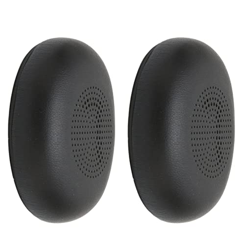Headphone Earpads, Professional Headset Protein Leather Ear Pad Cushions Replacement for Jabra ELITE 45h, for Evolve2 65 MS UC(Black)