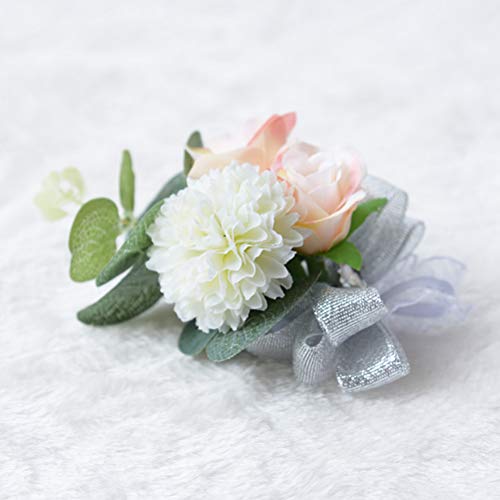 Elifemona Prom Corsage Wristlet Wrist Corsage Wedding Flower Corsage for Wedding Wristband