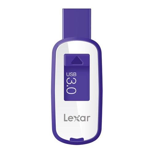 Lexar JumpDrive S23 64GB USB 3.0 Flash Drive LJDS23-64GASBNA (Purple)