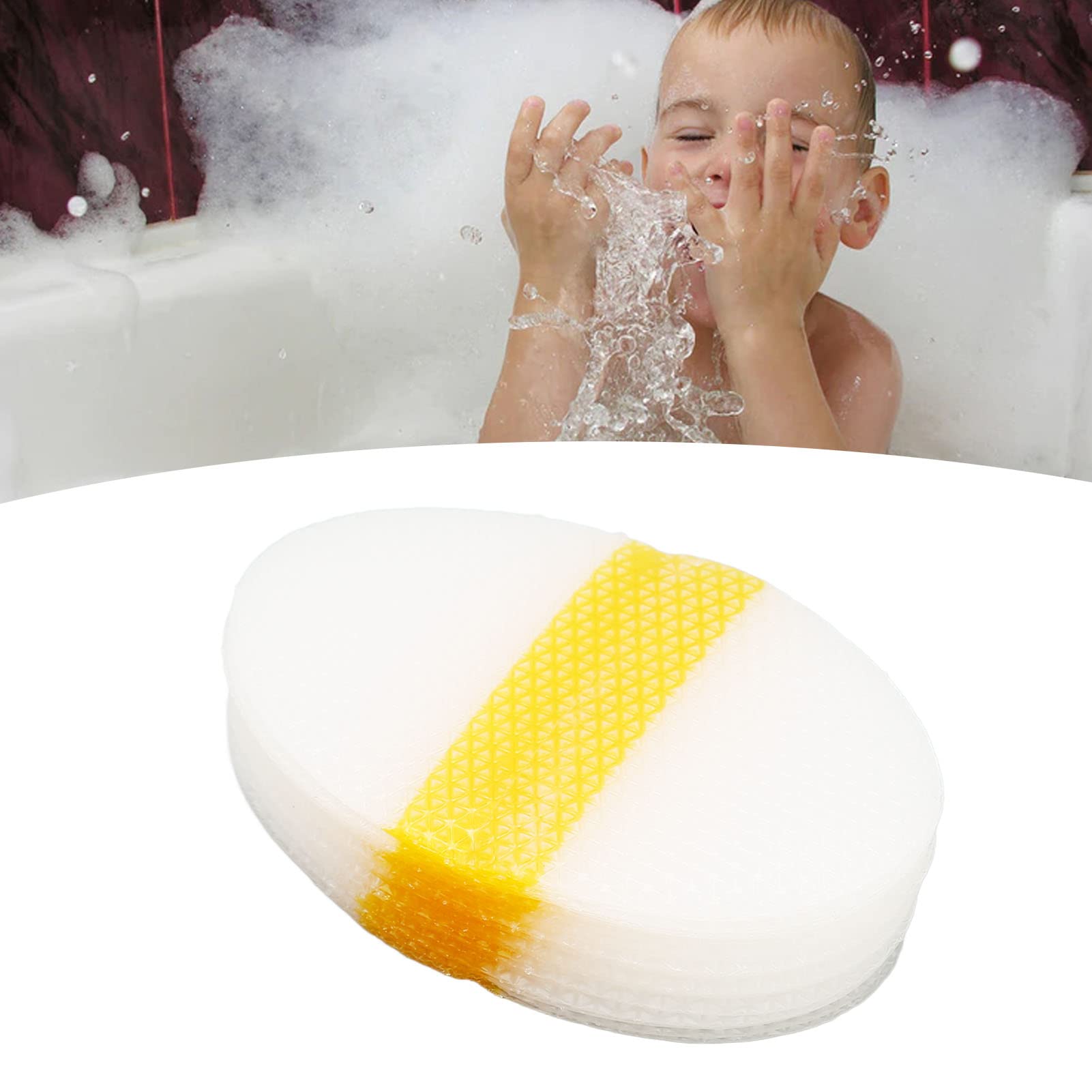 Baby Ear Patch, Safe 30Pcs Silicone Gel Ultra Thin Multifunctional Baby Waterproof Ear Stickers Large Area Coverage for Surfing for Water Skiing