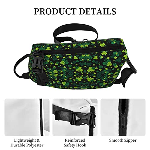 Crossbody Sling Backpack St-Patricks-Party-Shamrock Travel Hiking Chest Daypack One Strap Shoulder Bag