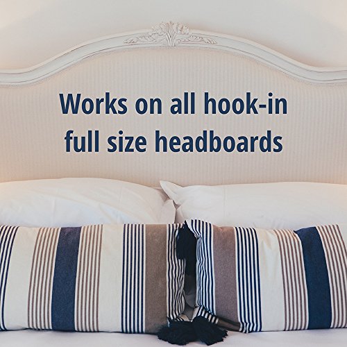 Glideaway DRCV1L Bed Rail System - Adjustable Steel Drop Rail Kit to Convert Full Size Beds to Fit Queen Size Mattresses - Suitable For Antique Beds - Hook-in Attachments