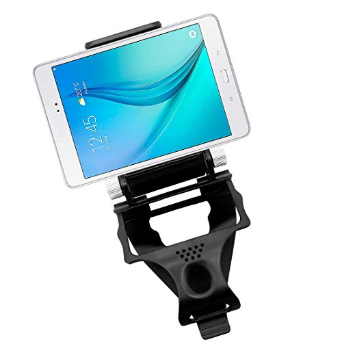 AYWFEY PS4 Controller Phone Clip with 4 Pairs Silicone Thumb Grips Caps, Mobile Phone Foldable Clamp Holder Bracket Mount Stand Compatible for Sony Playstation 4 Wireless Game Controller