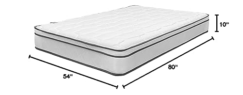 Greaton, 10-Inch Meduim Plush Eurotop Pillowtop Innerspring Mattress, Full XL (440BBPN-4/6XL-1)