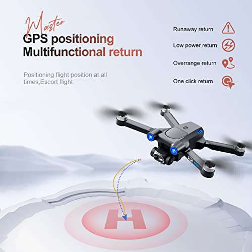 GPS Drone with 4K Camera for adults Beginner, 60 Minutes Ult-Long Flight Time, Optical Flow, 5G Transmission Foldable FPV RC Quadcopter with Brushless Motors, GPS Auto Return Home, Intelligent Follow Me, Include 3 batteries and handbag