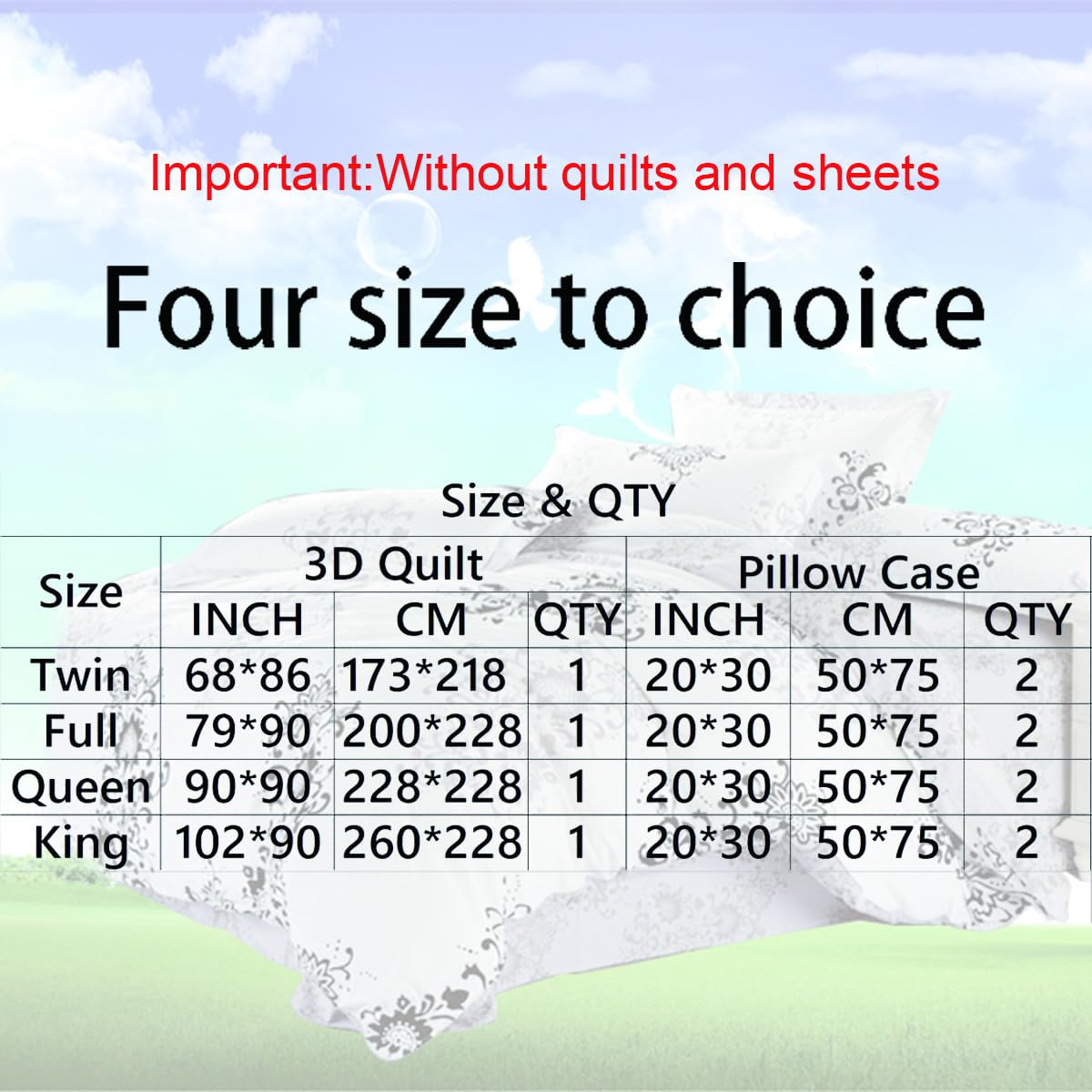 CPGXIOVH Duvet Cover Set one Bedspread Printed Piece Bedding Sets Kawaii for Girls Boys Room Decor Soft Breathable Comfortable with 1 Duvet Cover +2 Pillowcase(Full)