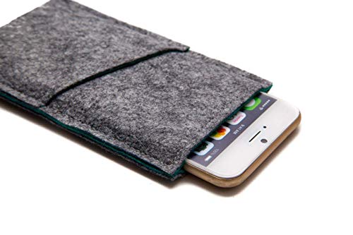 Felt Sleeve with Cards Pocket for the New iPhone 13 Pro Max/Pro/Mini/iPhone 12 Pro/XR/SE. Handmade